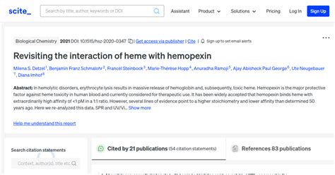 Revisiting The Interaction Of Heme With Hemopexin