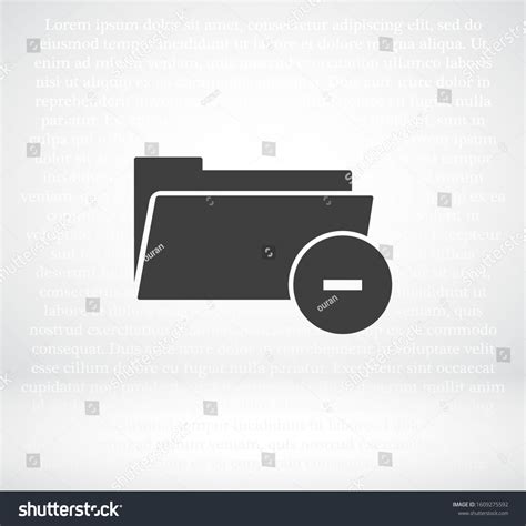 Delete Folder Folder Icon Eps Stock Vector Royalty Free Shutterstock