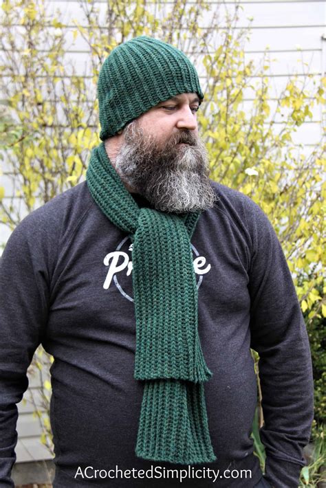 30 Free Crochet Scarf Patterns For Men Crafting Each Day