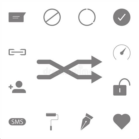 The Intersecting Arrows Icon Web Icons Universal Set For Web And
