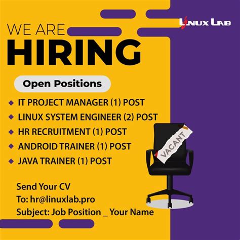 linux lab on linkedin hiring itprojectmanager linuxsystemengineer