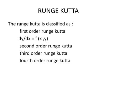 Numerical Solution Of Ordinary Differential Equation Pptx