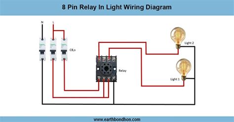 8 Pin Relay Wiring Diagram For Light Control Circuit