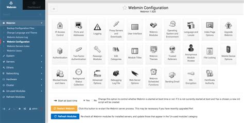 Webmin A Web Based Linux Management Tool