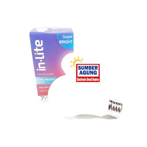 Lampu LED Inlite W Watt Cahaya Putih Cool Daylight Watt Galaxy Hemat Listrik Lazada Indonesia