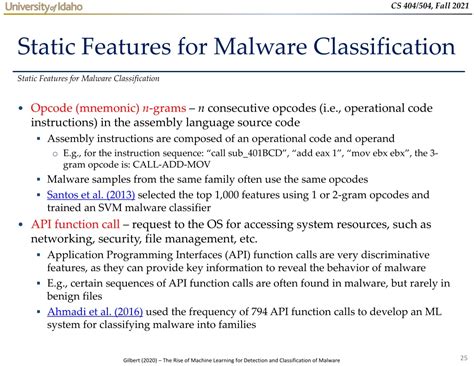 Ppt Lecture10amlinmalwaredetection Powerpoint Presentation Free Download Id11462083