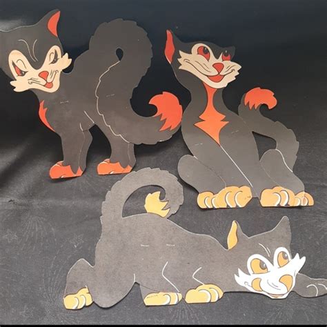 Holiday Vintage Beistle Halloween Black Cats Decorations Poshmark