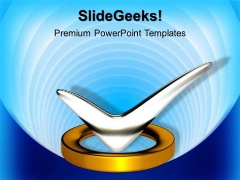 Green Tick Sign Symbol Powerpoint Templates And Powerpoint Themes 1012