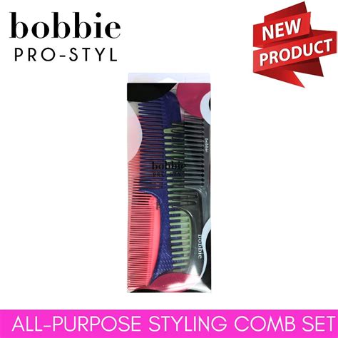 Bobbie Pro Styl All Purpose Styling Comb Set 6pcs Hair Combs Shopee Philippines