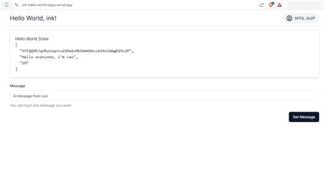 Build A Hello World Dapp And Interact With It On Rococo Contract