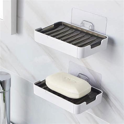 Jomola Soap Holder Dish For Shower 2pcs Bar Soap Holder For