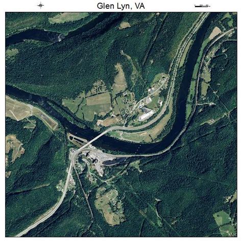 Aerial Photography Map Of Glen Lyn Va Virginia