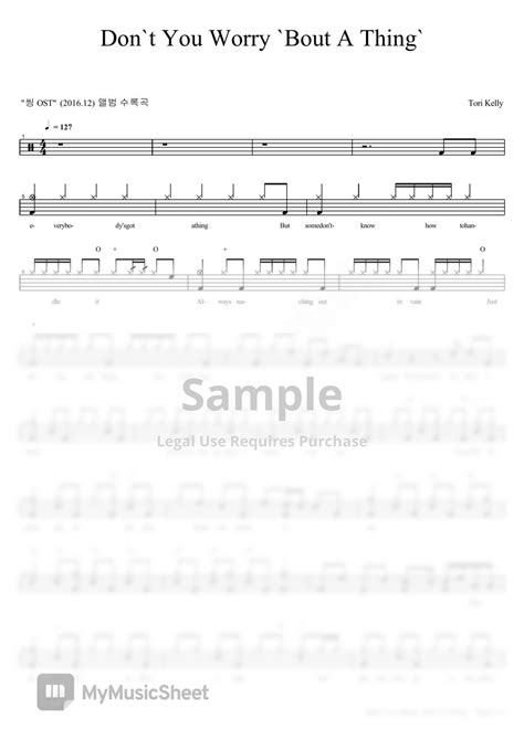 Tori Kelly Dont You Worry Bout A Thing Sheet Music Mymusic5
