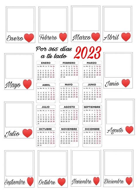Calendario Calendario De Amor Regalos Baratos Para Novio Calendario