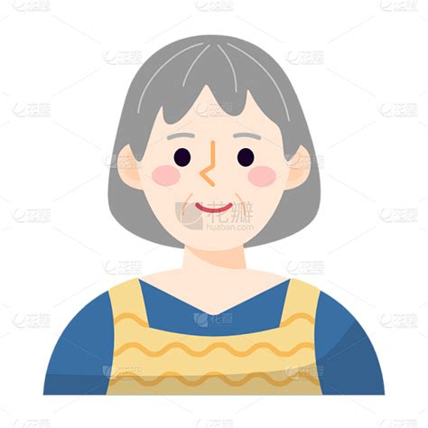 Icon 人物头像元素 老奶奶