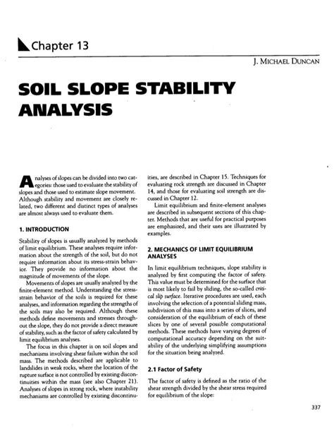 Soil Slope Stability Analysis Docslib