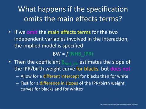 Ppt Specification Errors For Interaction Models Implications For The Shape Of The Overall