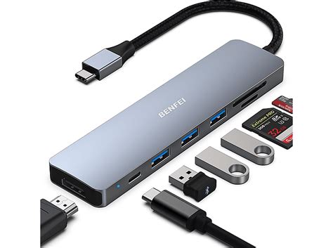 BENFEI USB C HUB In USB C HUB Grau MediaMarkt
