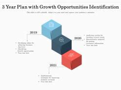 3 Year Plan With Growth Opportunities Identification Presentation