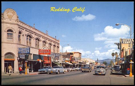 Redding 1950s Redding California Americano Californie Du Nord