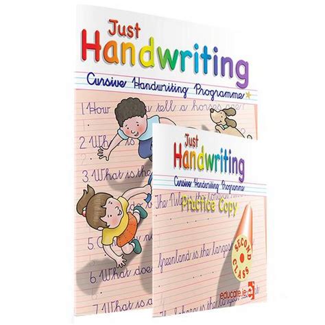 Just Handwriting Second Class Cursive Practice Copy Abc Books