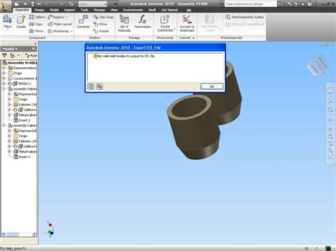 I Have A Problem Exporting To Stl File In Inventor 2010 Autodesk Community