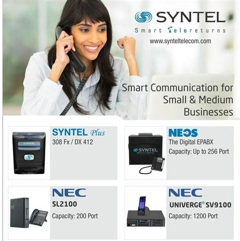 Syntel Neos Epabx System Model Name Number Neos S Number Of Lines Supported Trk X