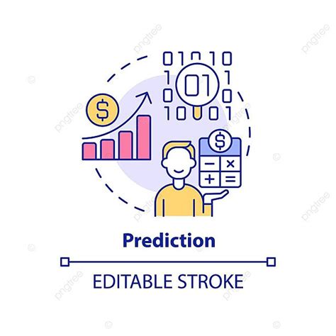 Prediction Concept Icon Technique Computer Art Vector Technique Computer Art Png And Vector