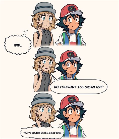 Ash And Serena On A Date By Rotoscare Ramourshipping