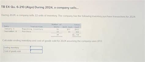 [solved] 12 13 14 Tb Ex Qu 6 210 Algo During 2024 A Co