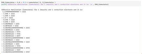 4 Qubit Effective Hamiltonian H Ef F Q For 2 Site Siam Hamiltonian Download Scientific Diagram