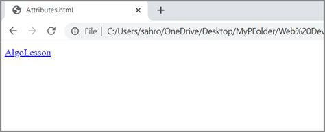 Attributes In Html