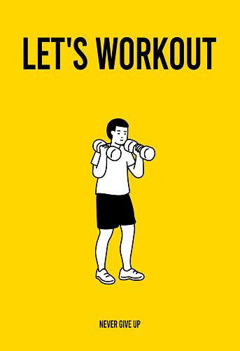 무거운 무게 아령을 들어 올리는 젊은 남자 아령과 운동을하는 강한 스포츠맨 체육관에서 아령을 들고 역도 손이 아령을 올렸다 벡터 플랫 디자인 일러스트레이션 남자에 대한 스톡