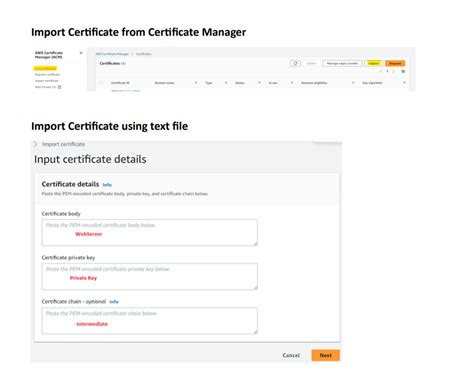 How To Import And Configure Ssl Certificates In Aws Certificate Manager