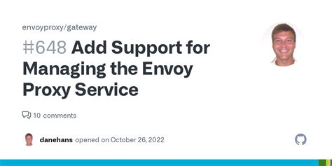 Add Support For Managing The Envoy Proxy Service · Issue 648