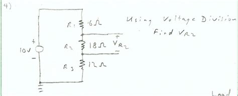 Solved Using Voltage Division Find V R2 Chegg Com