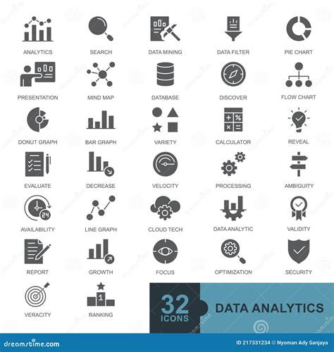 Data Analysis Statistics Analytics Minimal Thin Line Glyph Filled Color Solid Web Icon Set