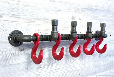 Дизайнерская вешалка для одежды с 9 крюками в стиле Лофт, Стимпанк ...