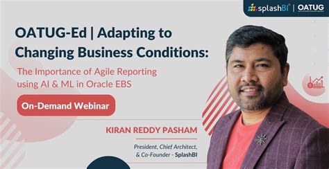 Splashbi On Linkedin The Importance Of Agile Reporting Using Ai And Ml In Oracle Ebs