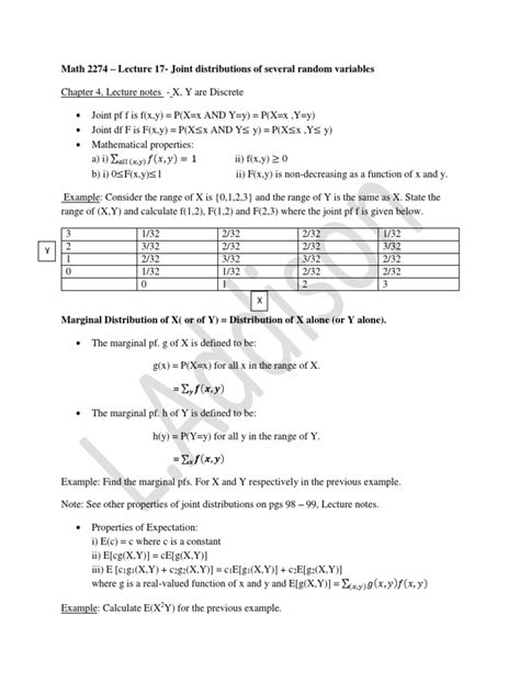 Lecture 17 Pdf Pdf Covariance Correlation And Dependence