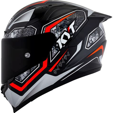 Kyt Striker 01 Black Red Helmet 6kiom