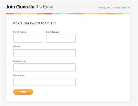 Great Sign Up Form Examples To Learn From Design Shack