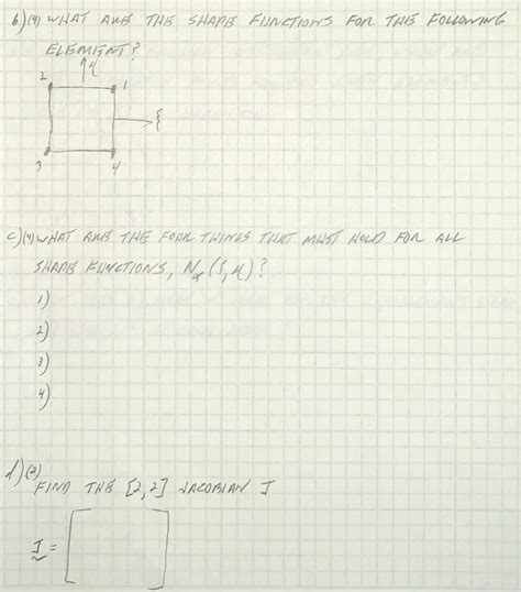 Solved 6 4 WHAT ARE THE SHAPE FUNCTIONS FOR THE FOLLOWING Chegg Com
