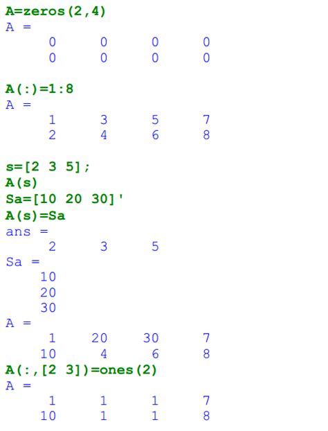 Matlab数值数组及其运算 喵小喵 博客园