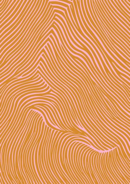 소용돌이 미니멀 라인 아트 인쇄 프리미엄 벡터