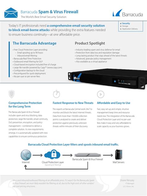 Barracuda Spam And Virus Firewall Ds Us Email Spam Cloud Computing
