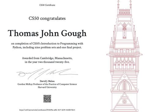Excited To Share That Ive Earned My Cs50 Introduction To Programming… Thomas Gough