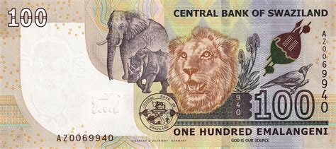 100 Emalangeni Mswati Iii Kingdom Of Swaziland 1968 2018 Numista