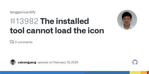 The Installed Tool Cannot Load The Icon · Issue 13982 · Langgeniusdify · Github