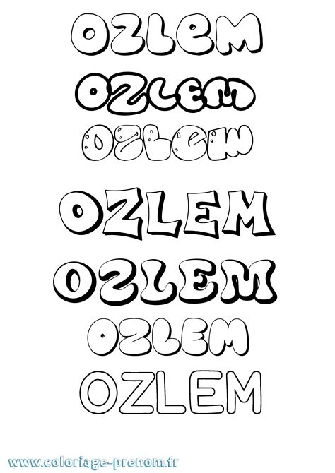 Coloriage Du Prénom Ozlem à Imprimer Ou Télécharger Facilement